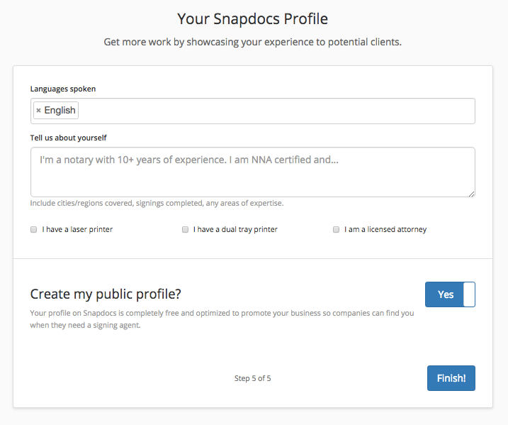 How to create a notary signing agent account on Snapdocs