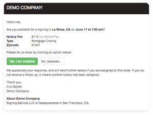 How do Snapdocs notaries receive notifications for signing agent jobs?