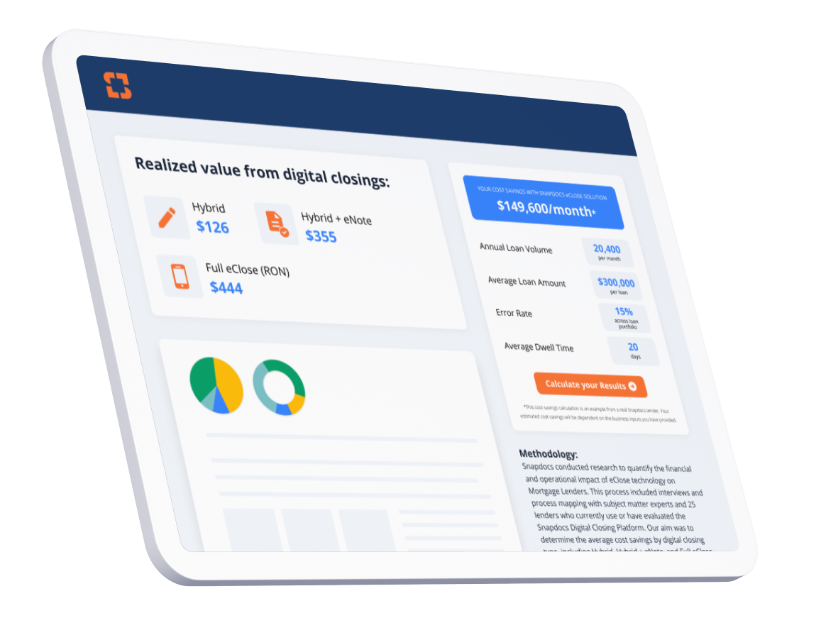 eClosing ROI Calculator — Snapdocs