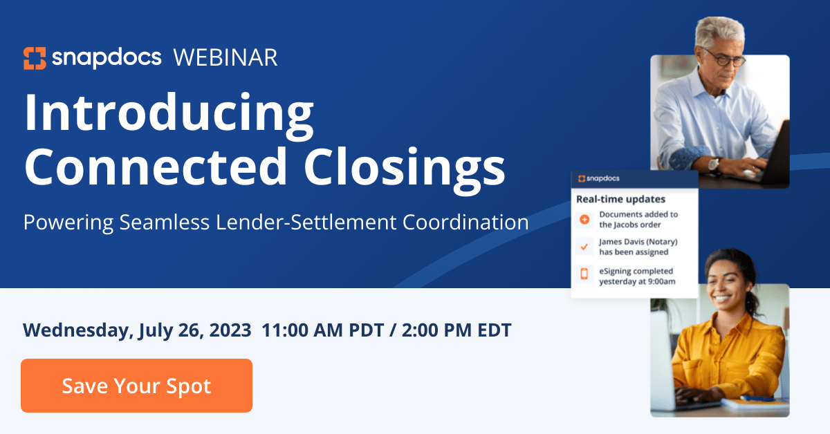 Connected Closings: Powering Seamless Lender-Settlement Coordination