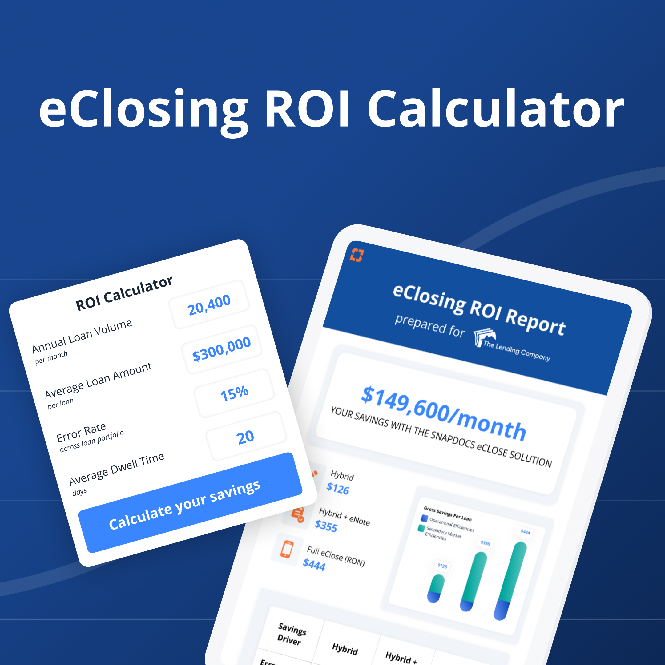 eClosing ROI Calculator — Snapdocs